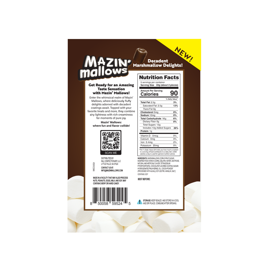 Mazin' Mallows Classic Chocolate | Gourmet Marshmallow Bites– Brain ...