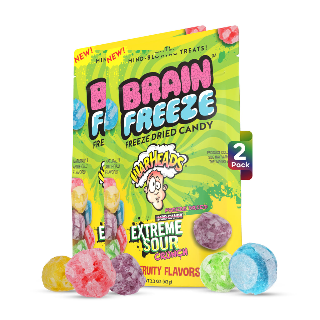 Extreme Sour Crunch Mixed Fruit Flavors– Brain Freeze™ Freeze Dried Candy