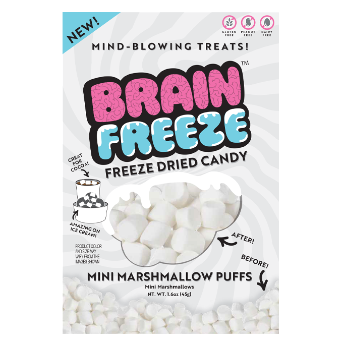 Mini Marshmallow Puffs Variety Pack– Brain Freeze™ Freeze Dried Candy